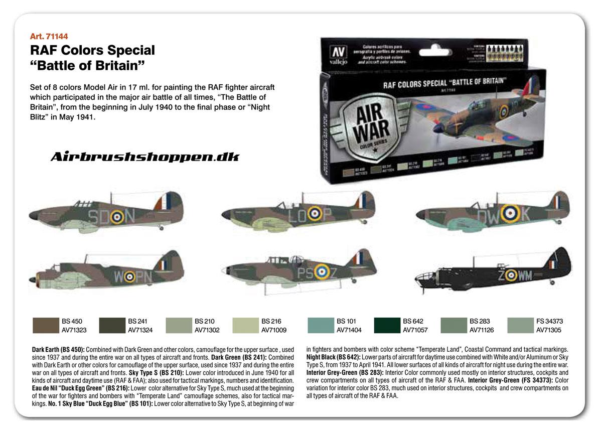 71.144 RAF Colors Special Battle of Britain set 8 x17 ml
