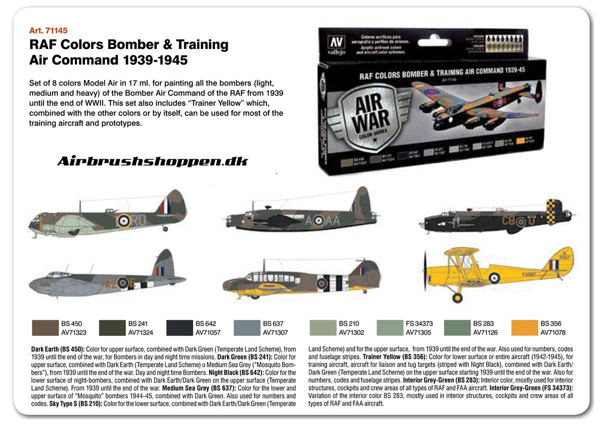 71.145 RAF Colors Bomber & Training Air Command 1939-1945 - Airbrushshoppen