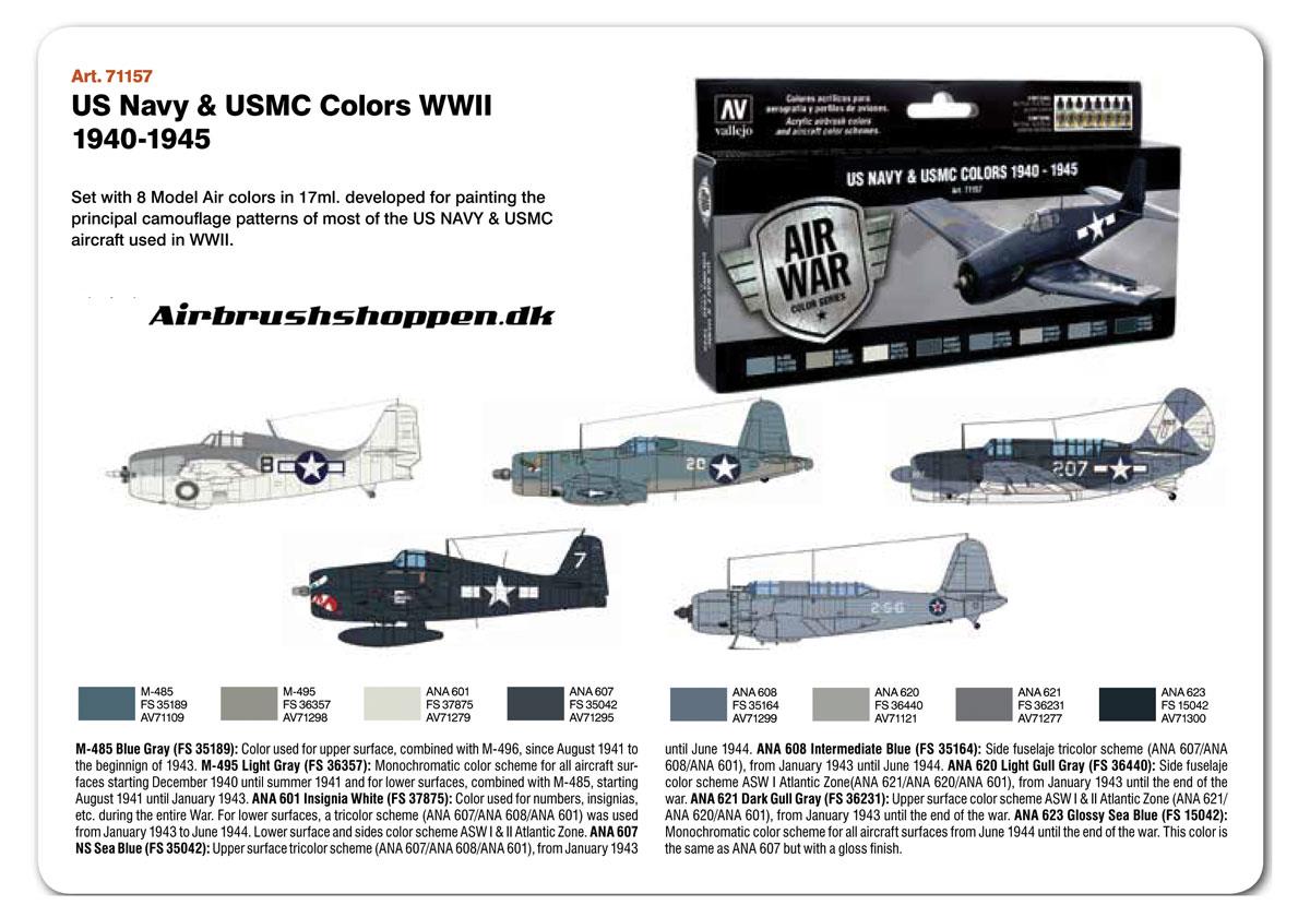 71.157 US NAVY & USMC Colors WWII 1940-1945 - Airbrushshoppen