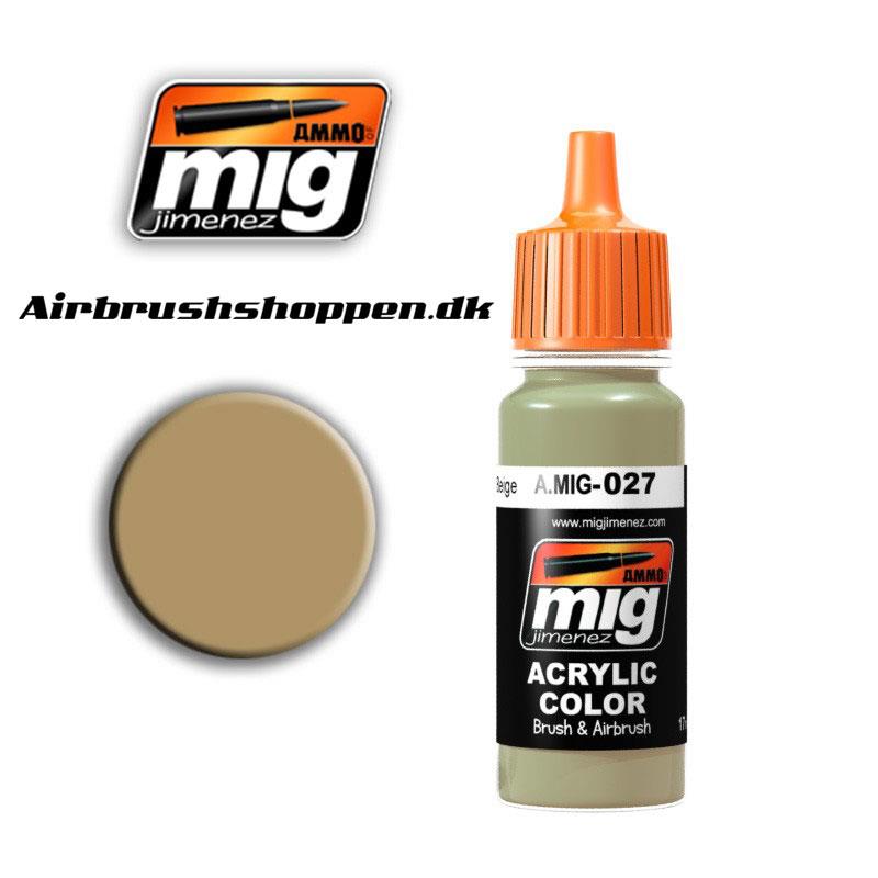 A.MIG-027 RAL8031 F9 GERMAN SAND BEIGE - Airbrushshoppen