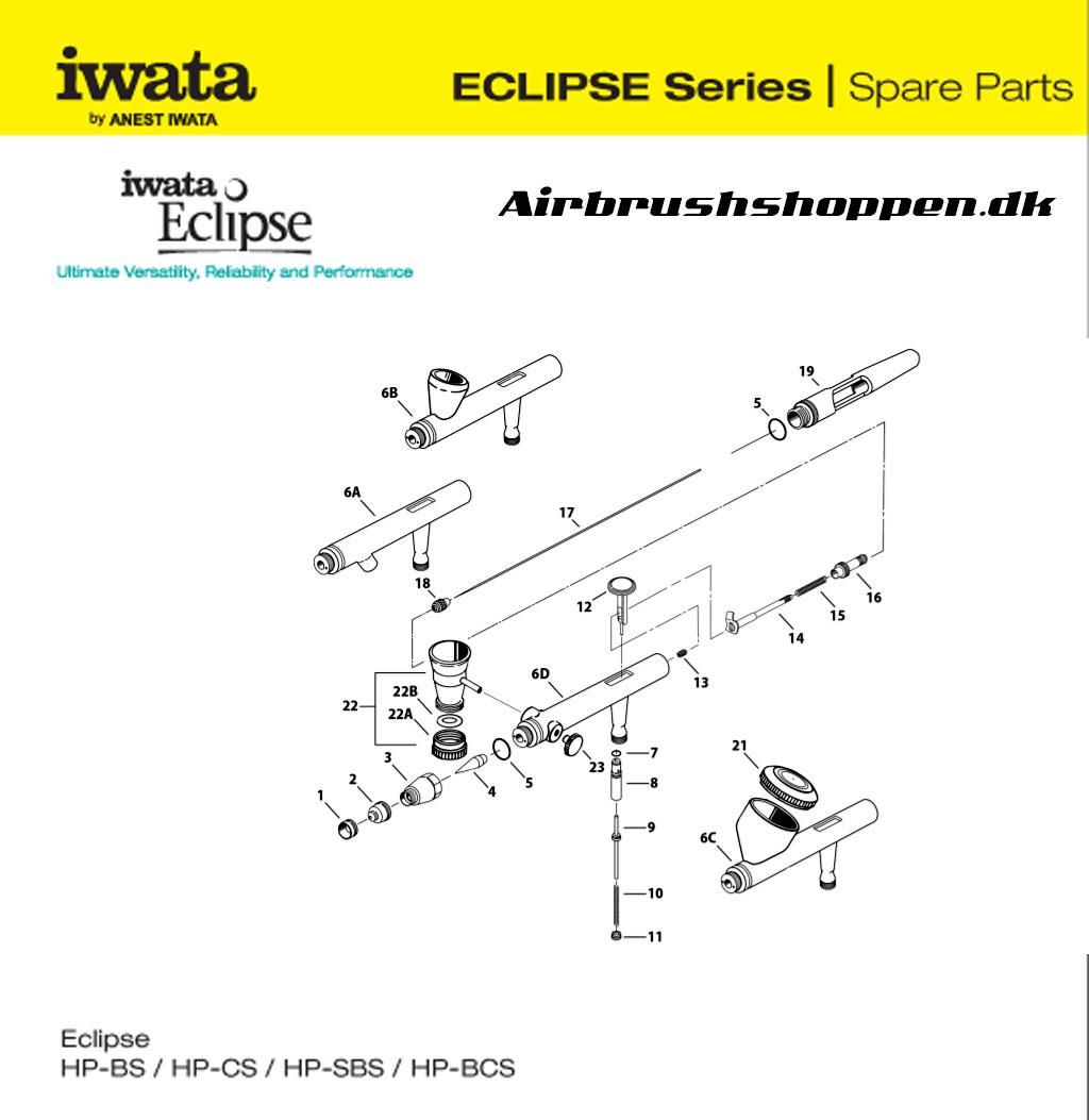 Iwata Eclipse NEEDLE PACKING SET (PTFE), I 125