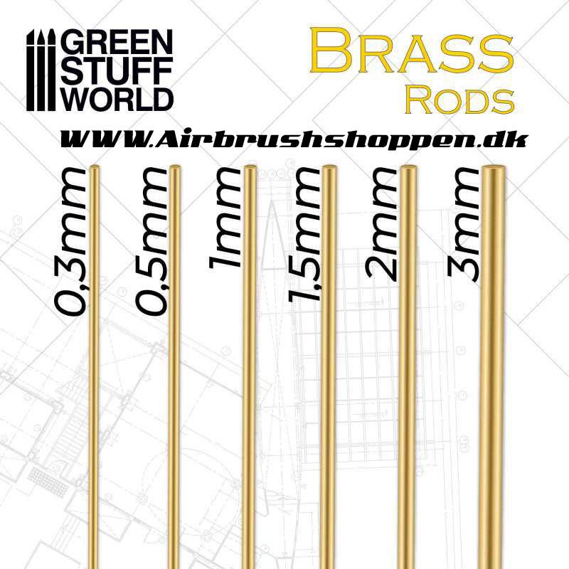 MESSING STAV - PINNING BRASS RODS 0,5MM GSW