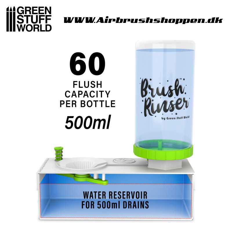 Penselrenser flaske, BRUSH RINSER BOTTLE 500ml - Green