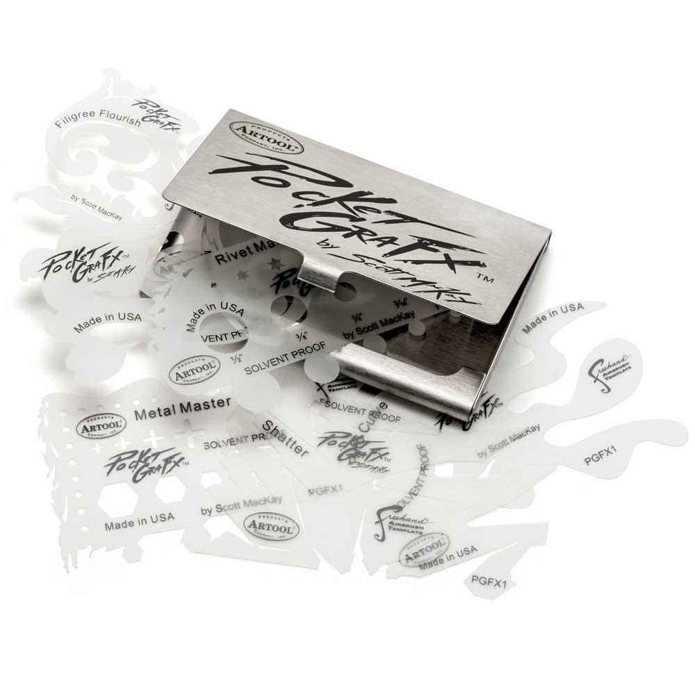 Artool Pocket GraFX Airbrush Template Set by Scott MacKay, PGFX1
